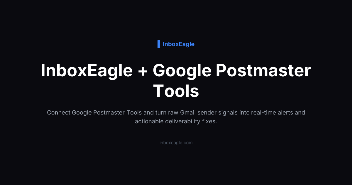 InboxEagle + Google Postmaster Tools Integration | InboxEagle